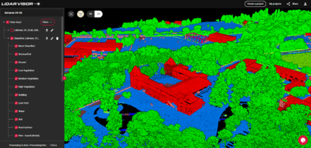 Point Cloud Classification - Lidar Classification - Lidarvisor